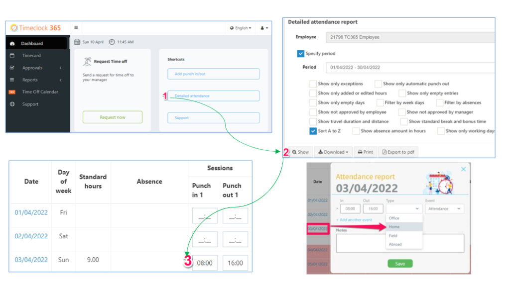 Start guide for Salaried employees - TimeClock 365 Employee Management ...